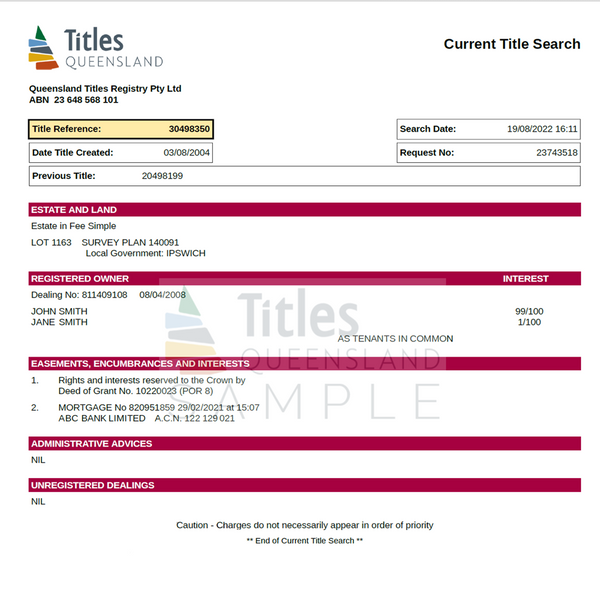 Title Search Queensland- Fast and reliable Land Title search – Title Finder